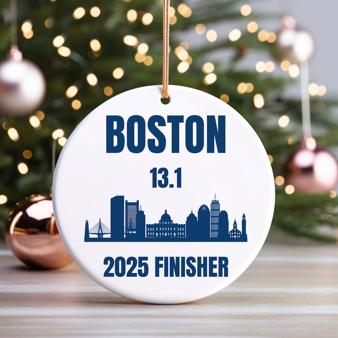 Boston Half Marathon 2025 Finisher Ornament, Half Marathon Gift, Gift ...