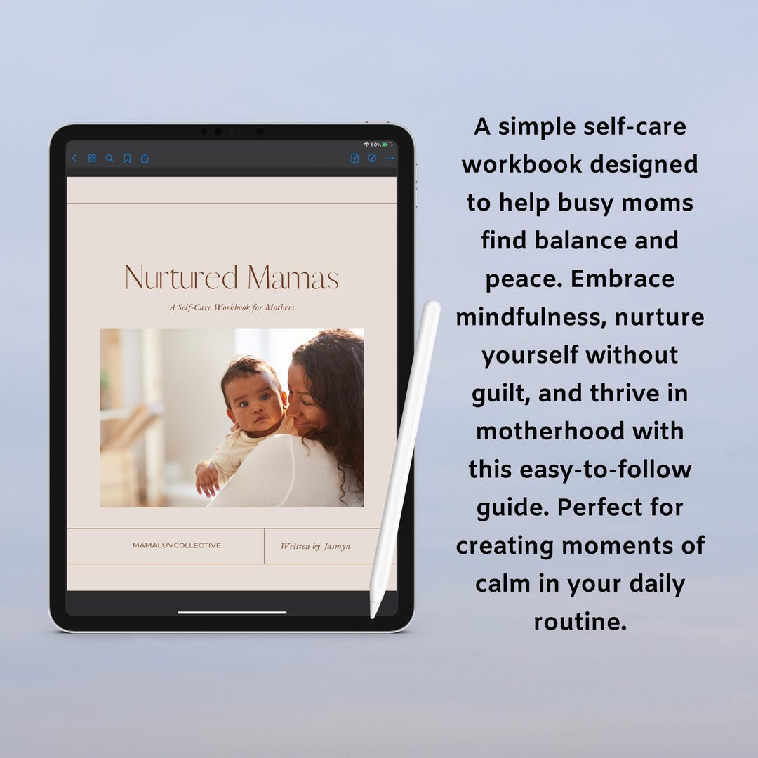 Mindful Mama Guide, Self-care for Moms, Simple Mindfulness Workbook ...