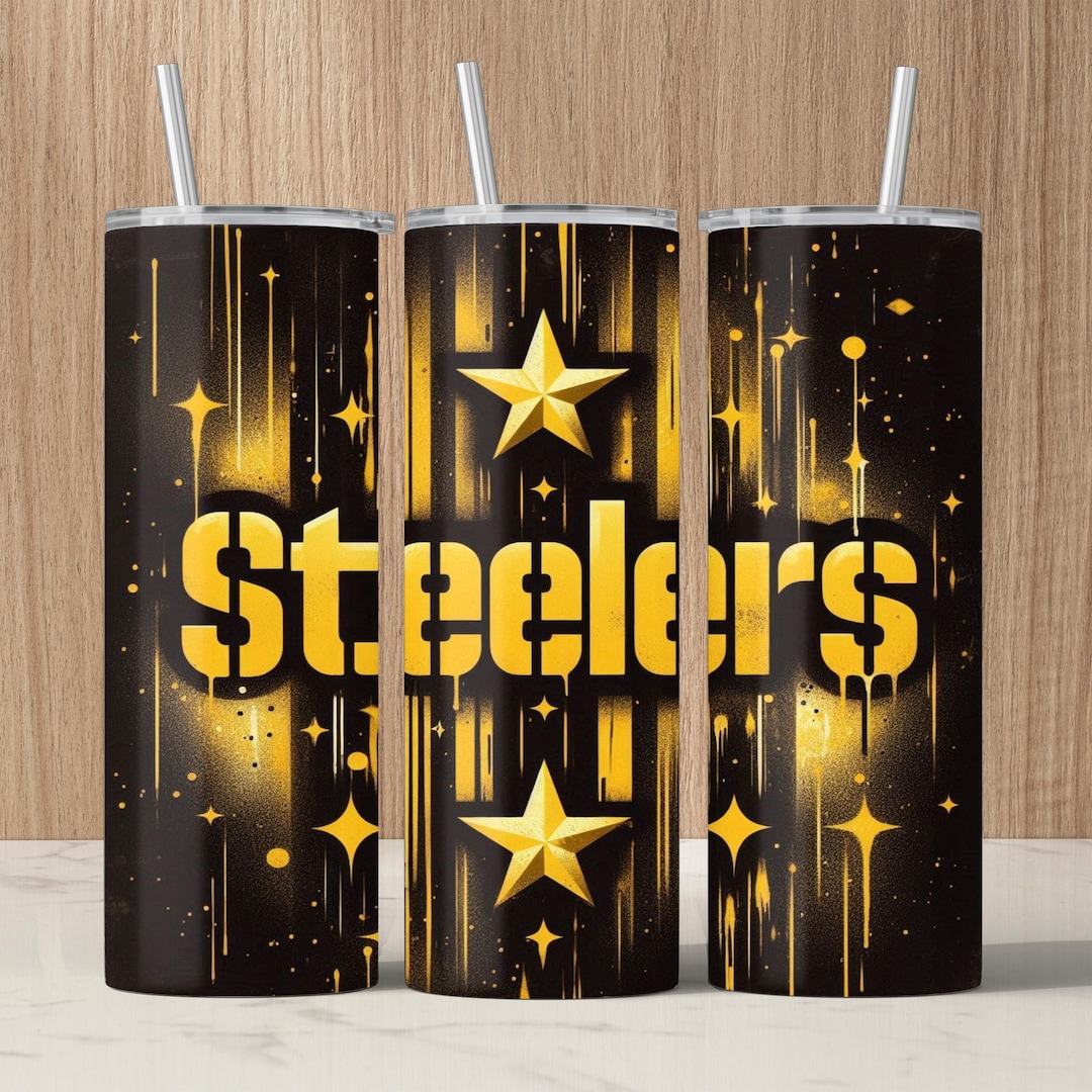 Steelers 20 Oz Tumbler Wrap - Etsy