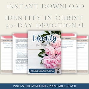 Identity in Christ Devotional • 30 Day Devotional • Printable ...