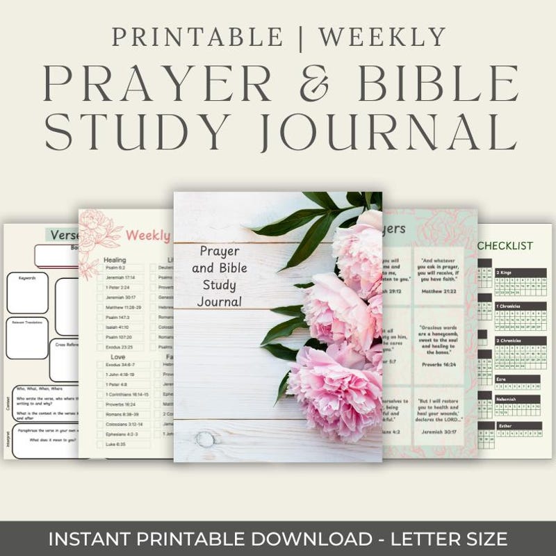 Prayer Journal Printable - Etsy
