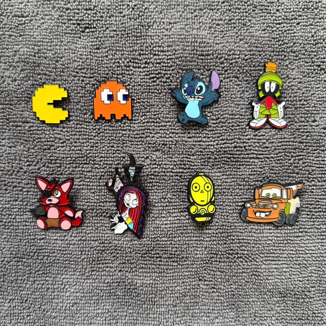 Video Game Cartoons Movies Enamel Pin Brooches - Etsy