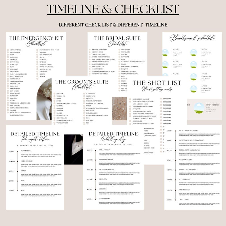 The Ultimate Binder Template for Your Wedding Day. Digital Wedding ...