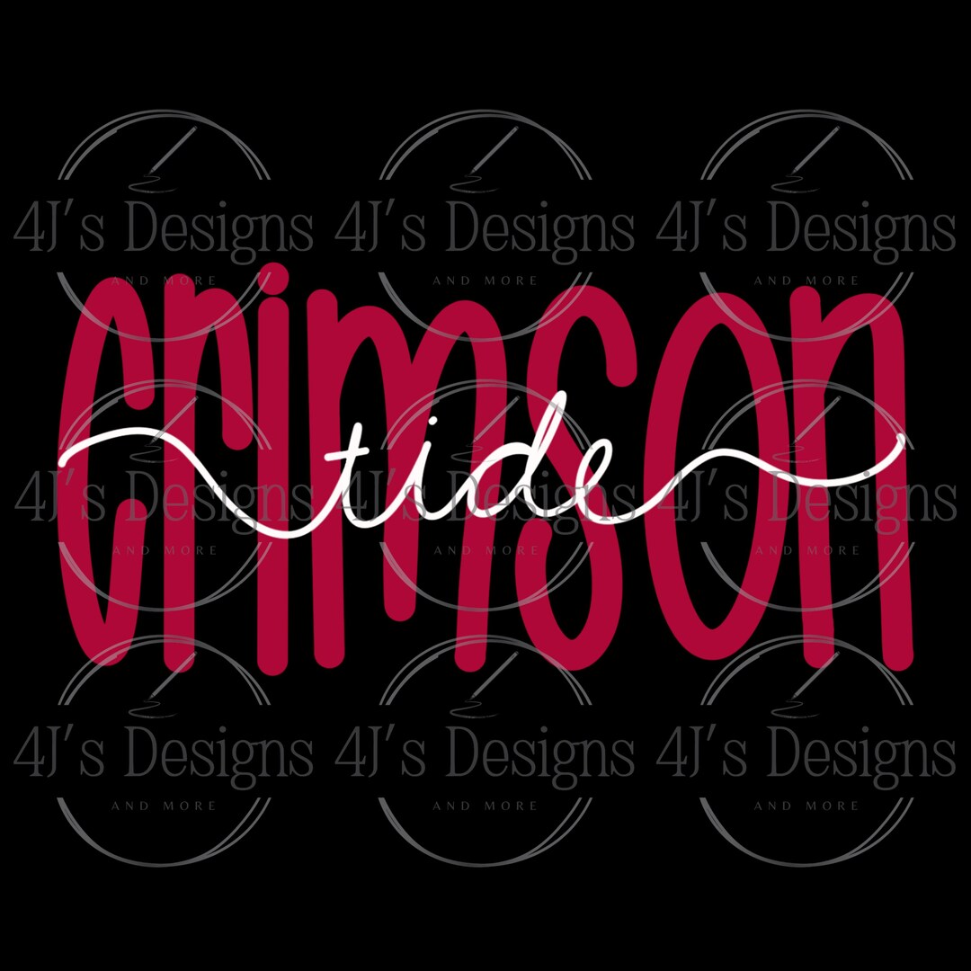Crimson Tide Doodle PNG With Transparent Background - Etsy