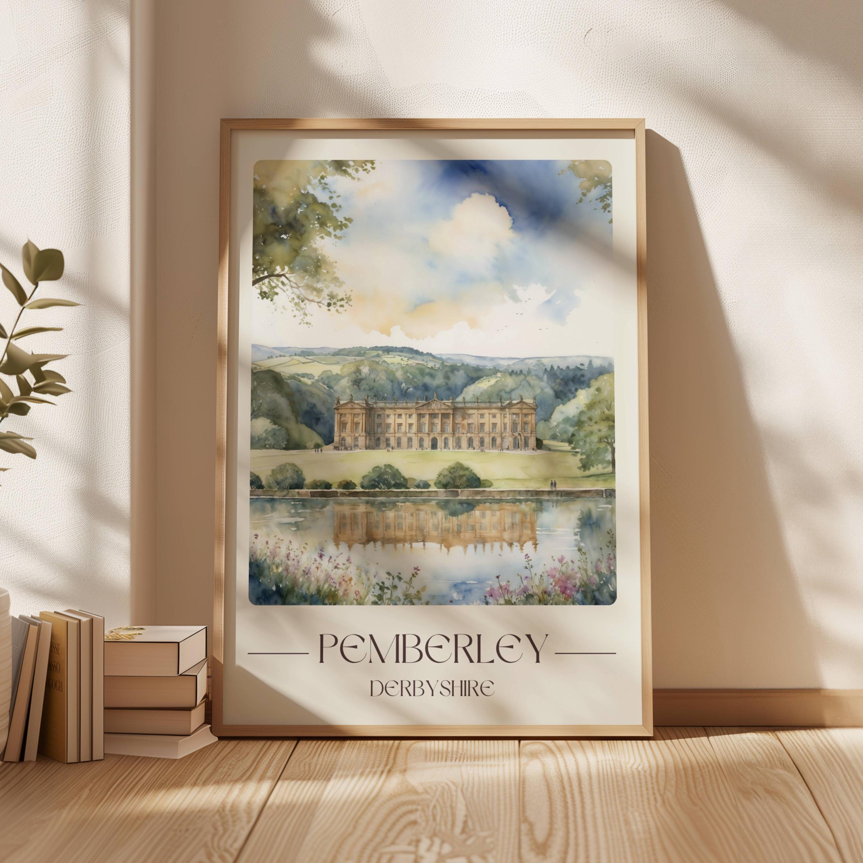 Pride and Prejudice Pemberley Print | Regency Era Wall Art (digital ...