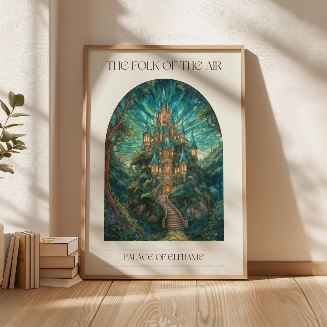 The Cruel Prince Art Print | Palace of Elfhame, Bookish Wall Art ...