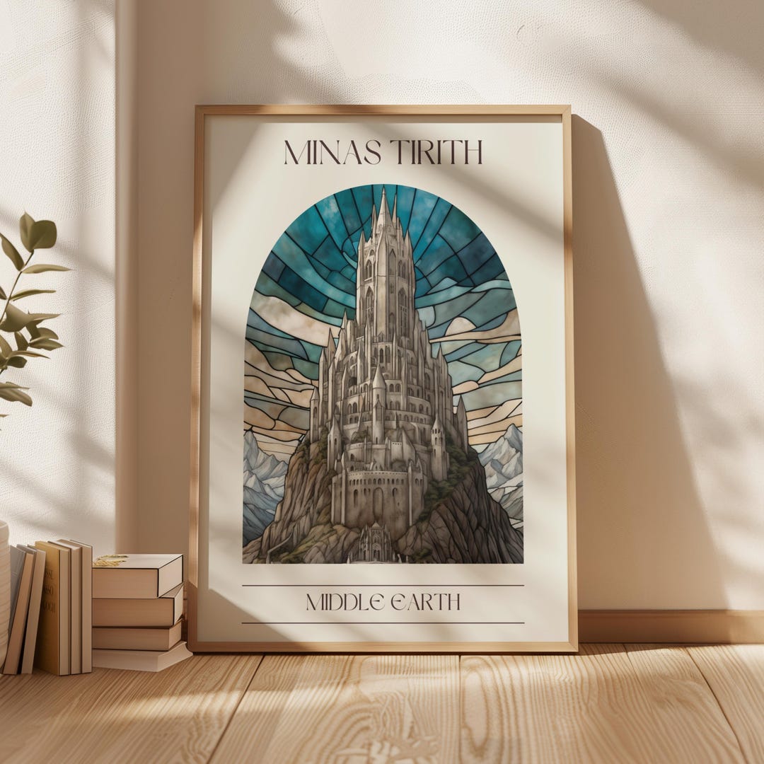Lord of the Rings Minas Tirith Digital Print | Lotr Digital Download | Lord of the Rings Poster ...