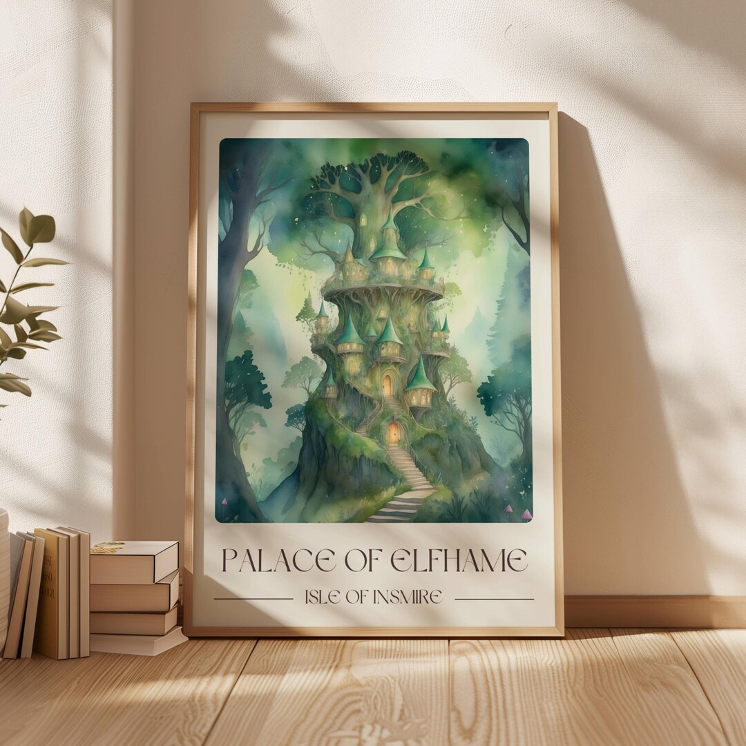 The Cruel Prince Art Print | Palace of Elfhame, Bookish Wall Art ...