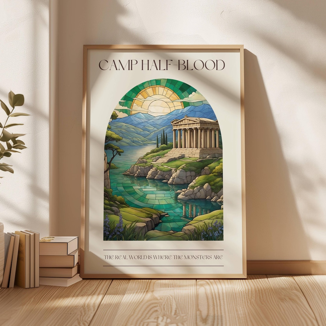 Camp Half-blood Art Print | Percy Jackson Bookish Decor (digital ...