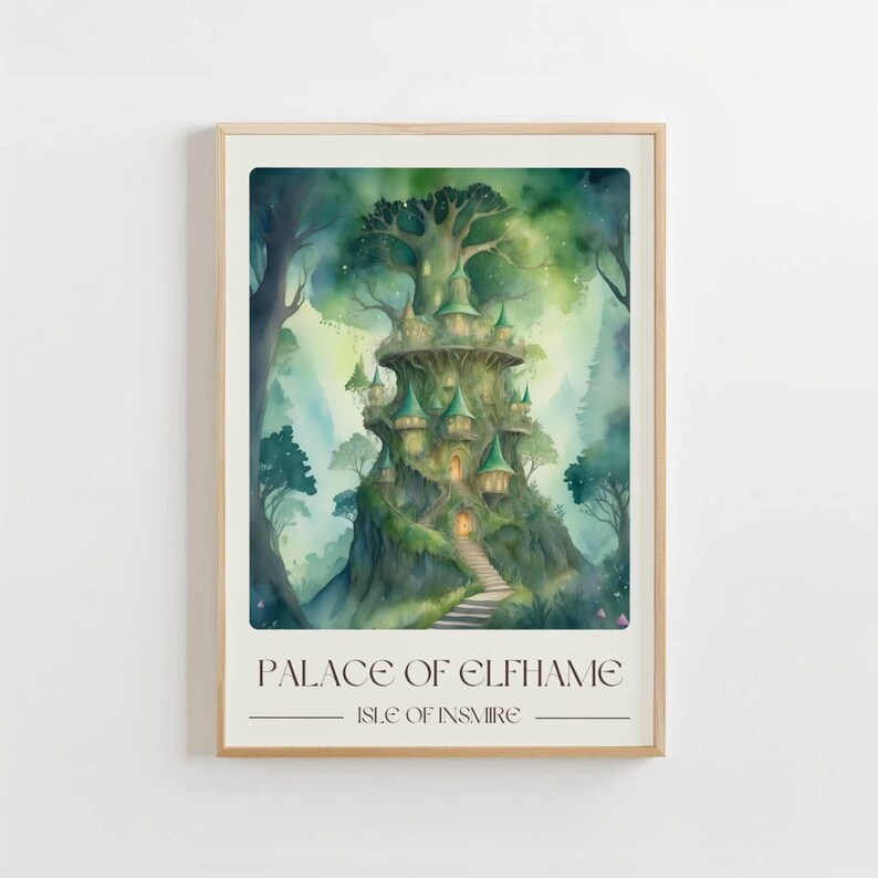 The Cruel Prince Art Print | Palace of Elfhame, Bookish Wall Art ...