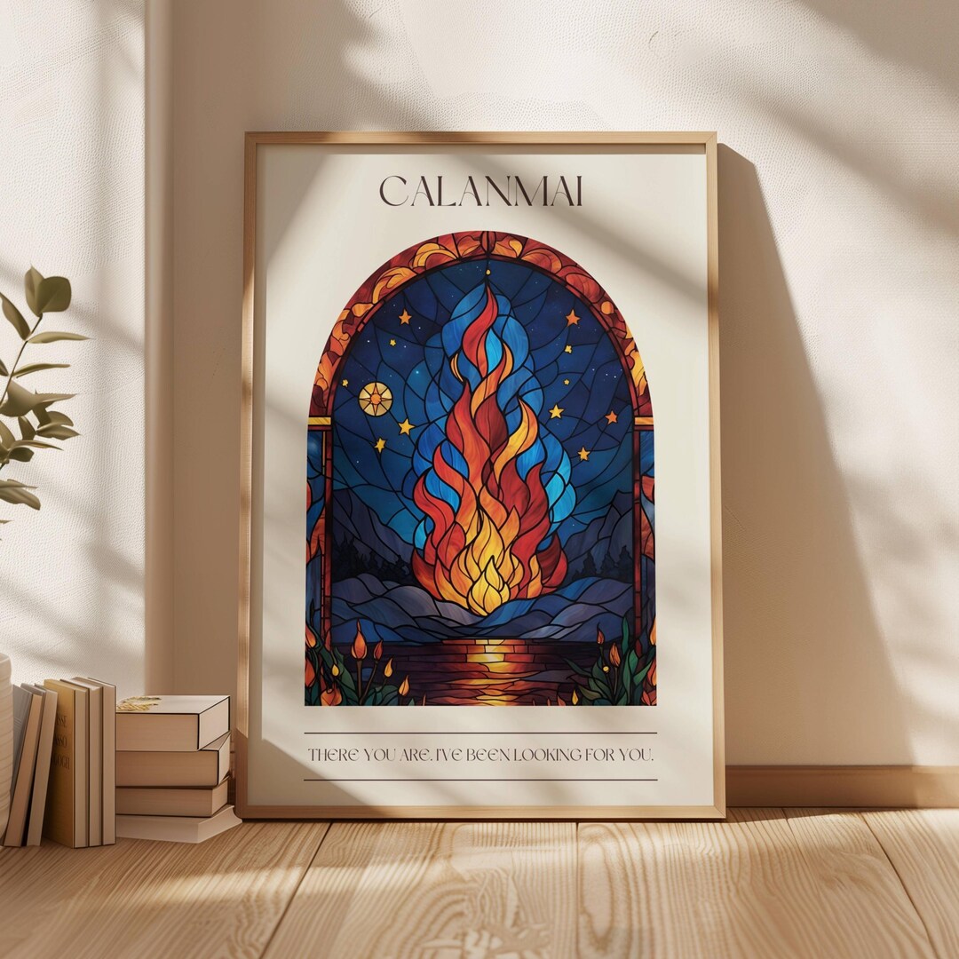 Acotar Calanmai Art Print | Sarah J Maas Bookish Decor (digital ...