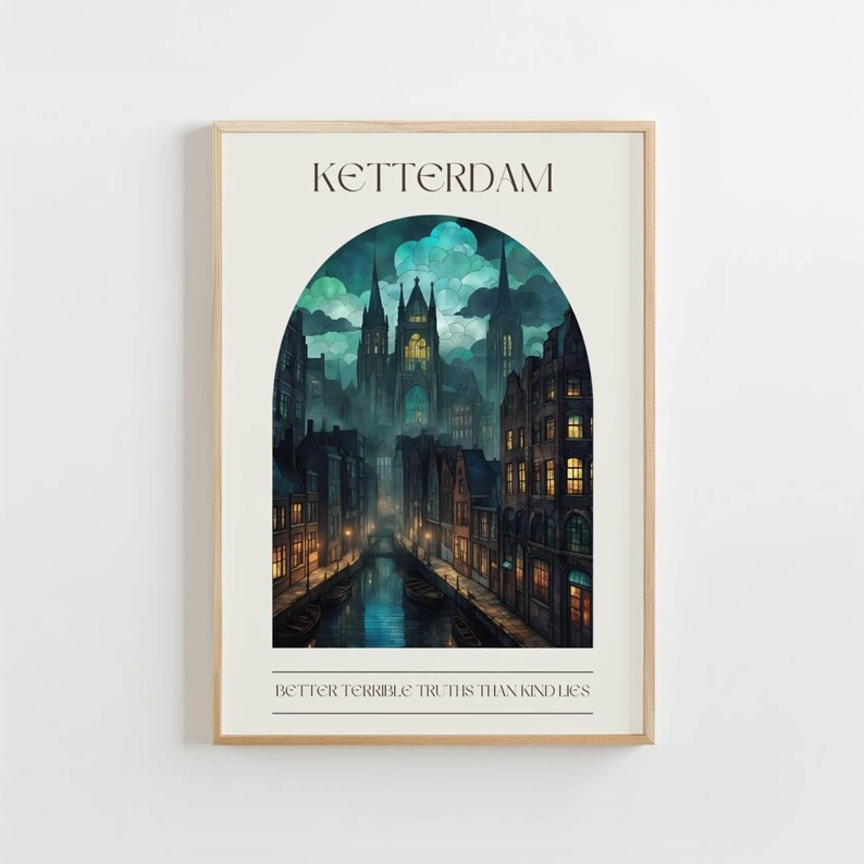 Six of Crows Ketterdam Print | Grishaverse Bookish Art (digital ...