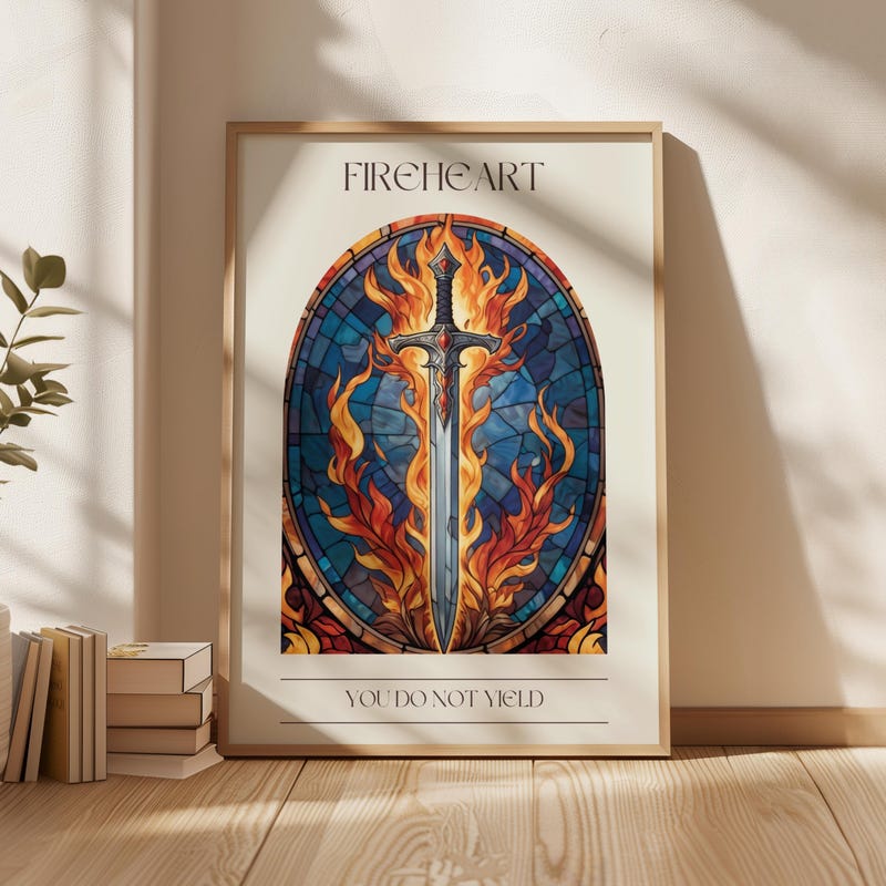 Fireheart Throne of Glass Art - Etsy