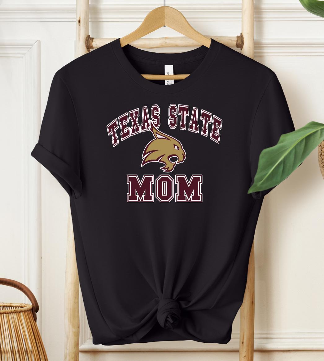 Texas Bobcats MOM, Texas State MOM, Bobcat Pride Shirts - Etsy