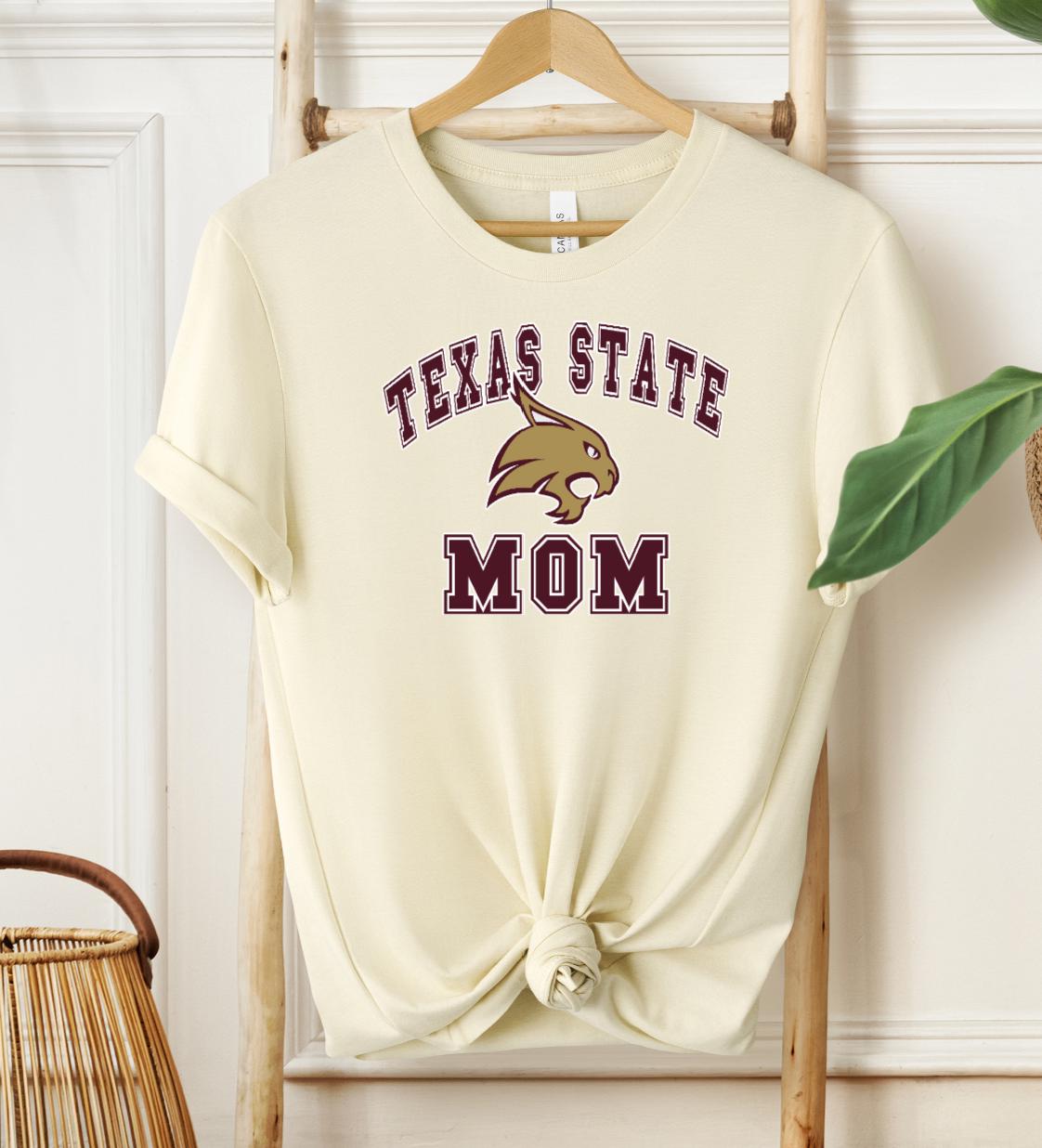 Texas Bobcats MOM, Texas State MOM, Bobcat Pride Shirts - Etsy