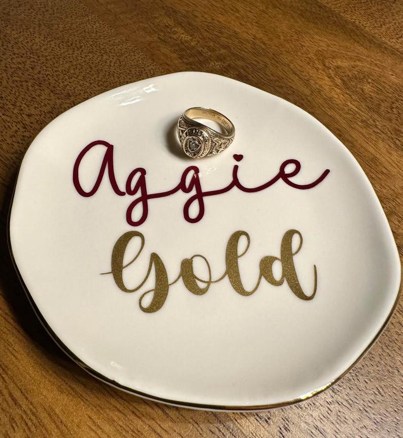 Ring Dunk, Ring Dish, Aggie Grad Gift, Aggie Ring Day Gift, Dunk 'em ...