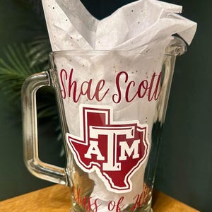 Dunk 'em, Ring Dunk, Custom Aggie Ring Dunk Pitchers, Personalized ...