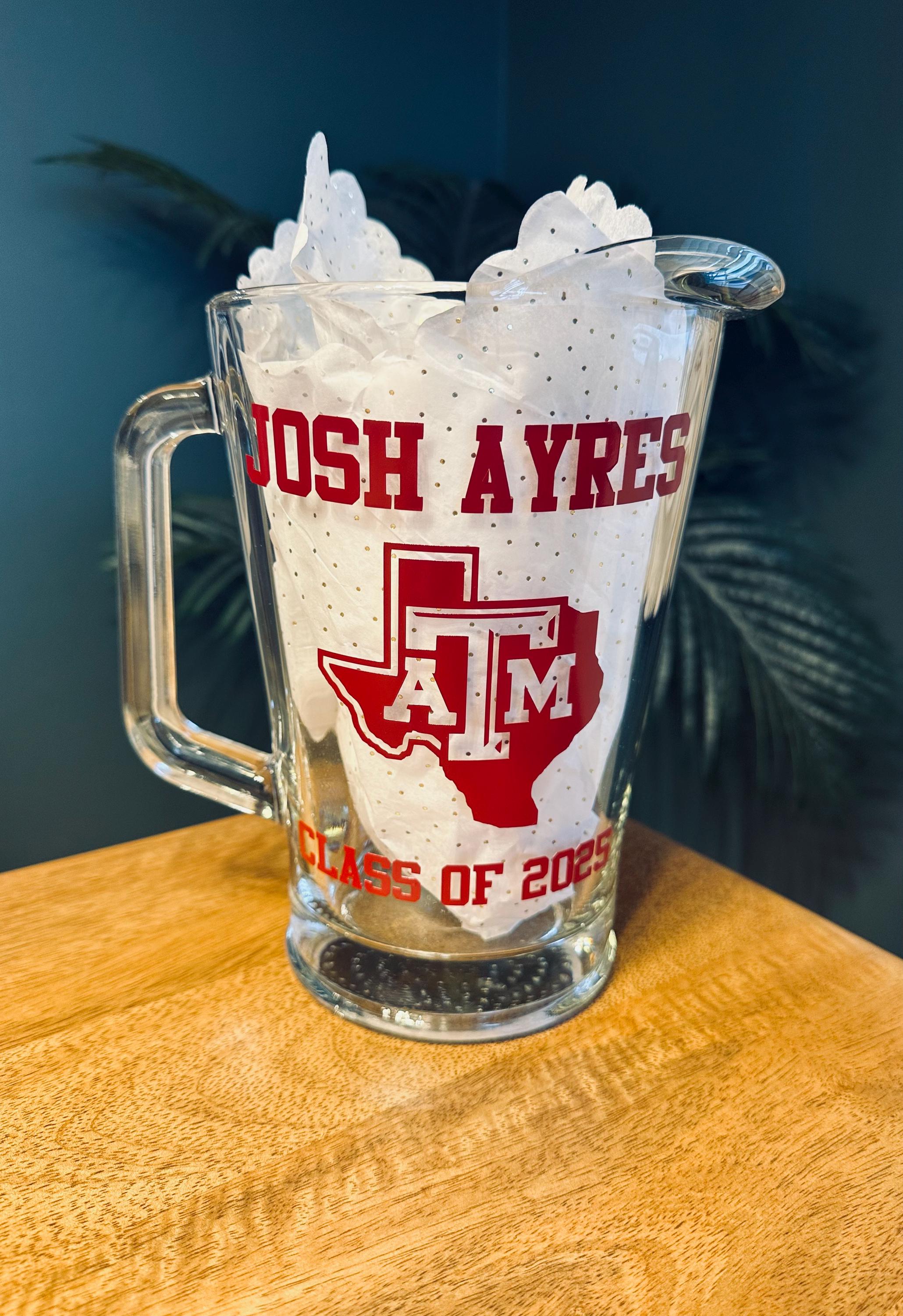 Dunk 'em, Ring Dunk, Custom Aggie Ring Dunk Pitchers, Personalized ...