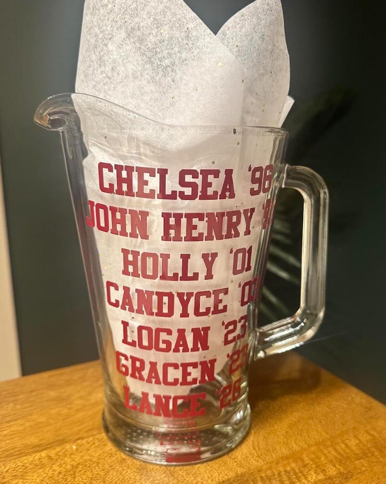 Ring Dunk, Custom Aggie Ring Dunk Pitchers, Personalized Aggie Ring ...