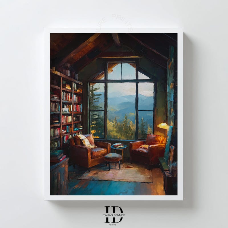 Mountain Bookshelf - Etsy