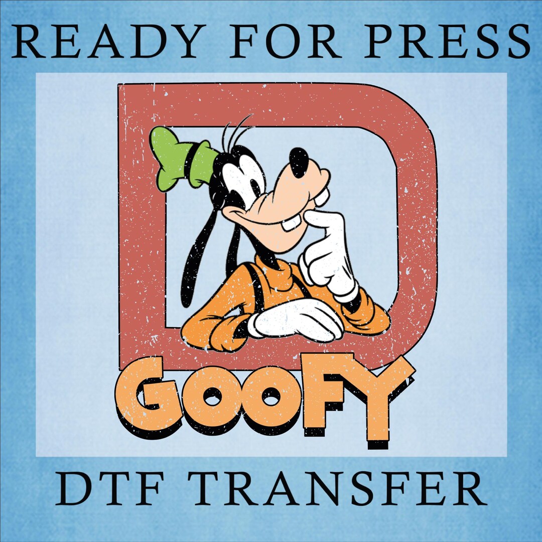 Goofy Walt Disney World Dtf, Disney Goofy Ready to Press, Disney ...