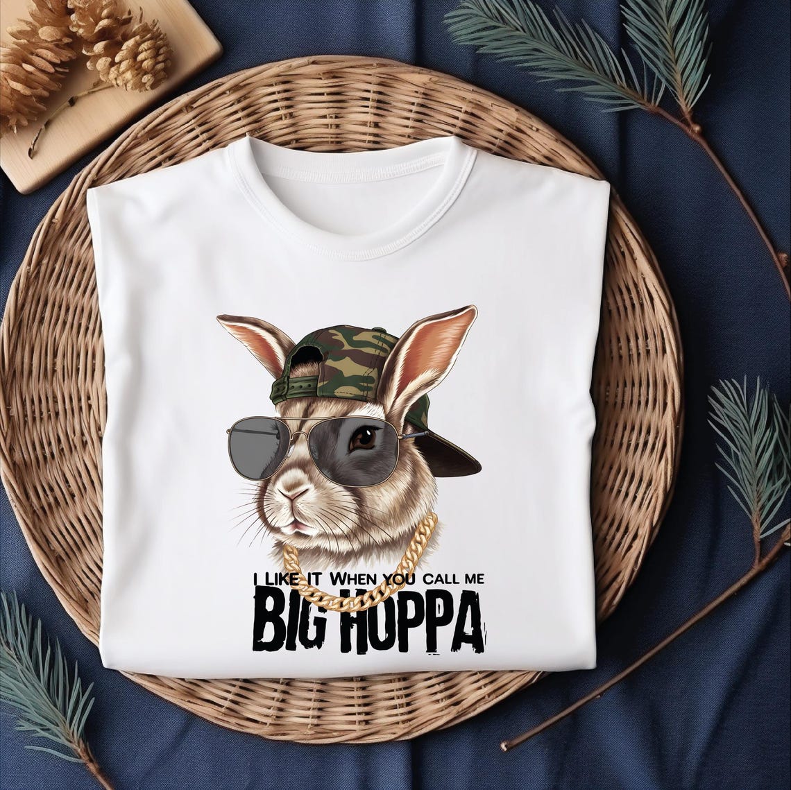 I Like It When You Call Me Big Hoppa DTF, Camo Easter Ready to Press ...