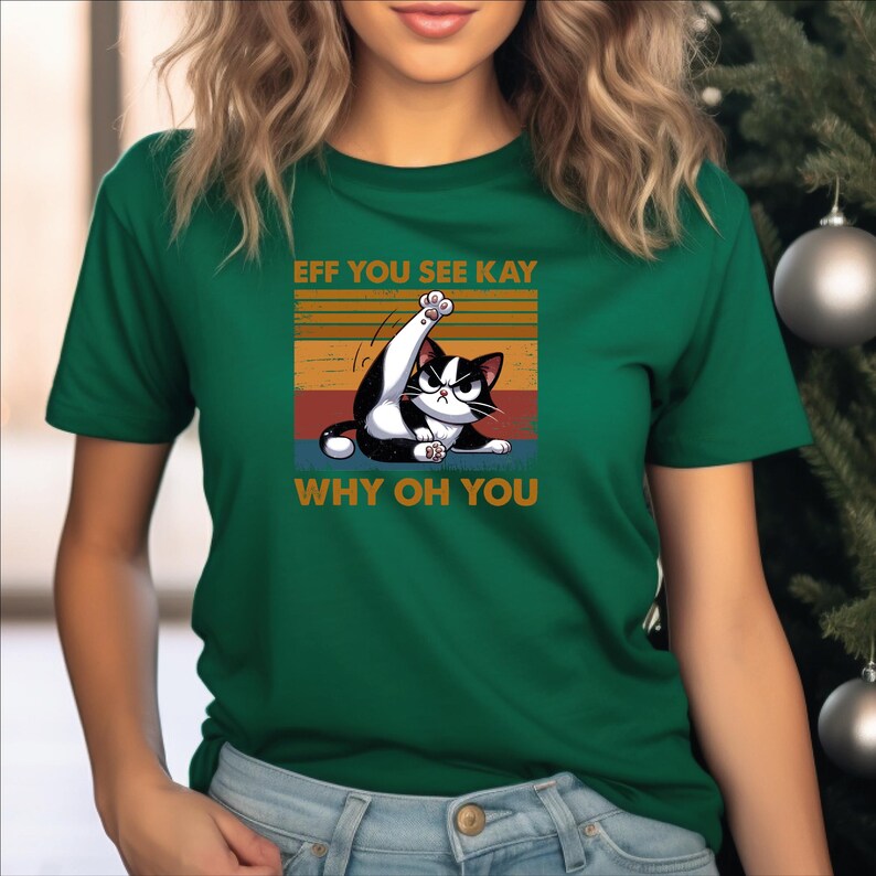Eff You See Kay Why Oh You Grumpy Cat DTF Transfer - Etsy