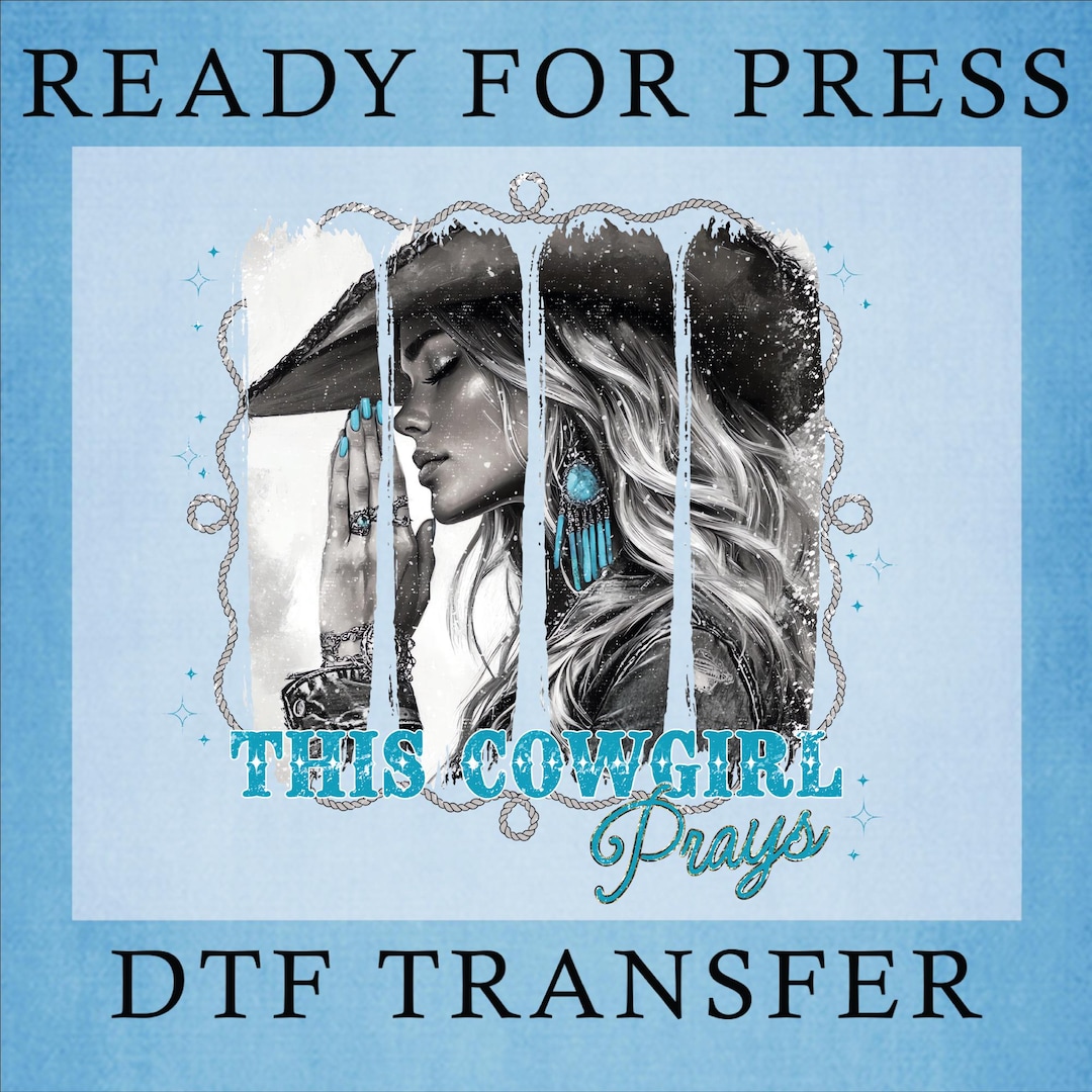 Cowgirl Heat Transfer: Western Country Girl Ready to Press - Etsy