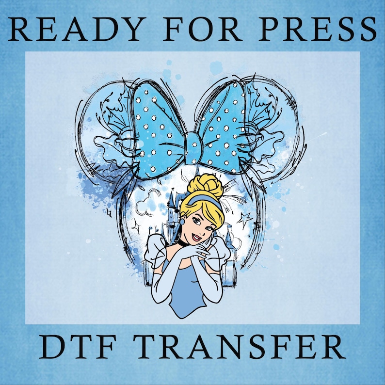 Disney Princess Cinderella Dtf, Watercolor Cinderella Ready to Press, Best Day Ever Dtf, Disney ...