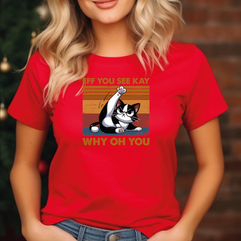 Eff You See Kay Why Oh You Grumpy Cat DTF Transfer - Etsy