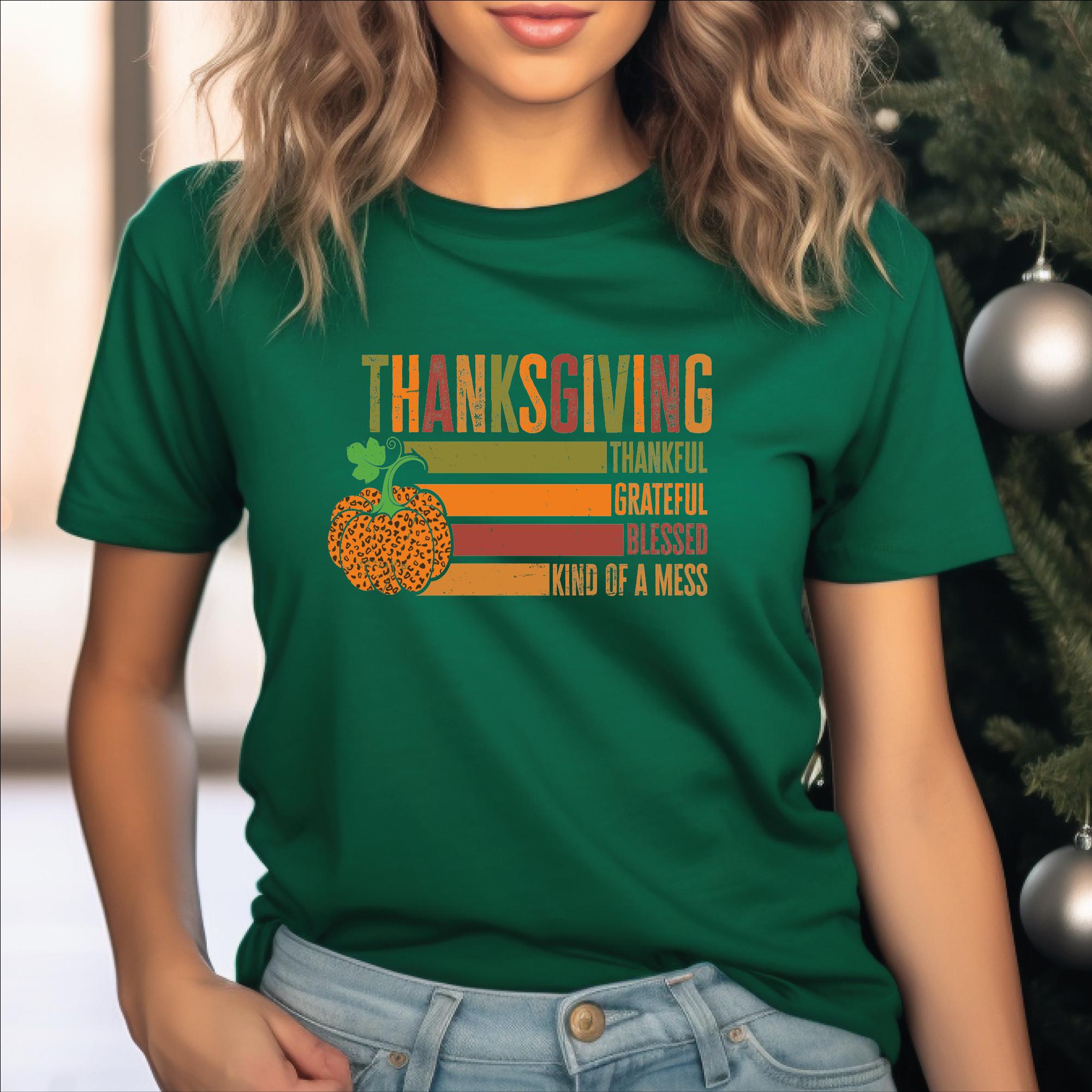 Retro Thanksgiving Dtf Transfer, Thanksgiving Grateful Dtf Transfer ...