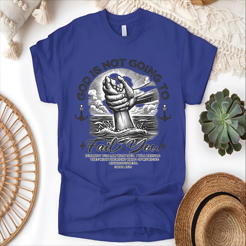 God Never Fails Christian Ready to Press, Christian Cross Design Heat ...