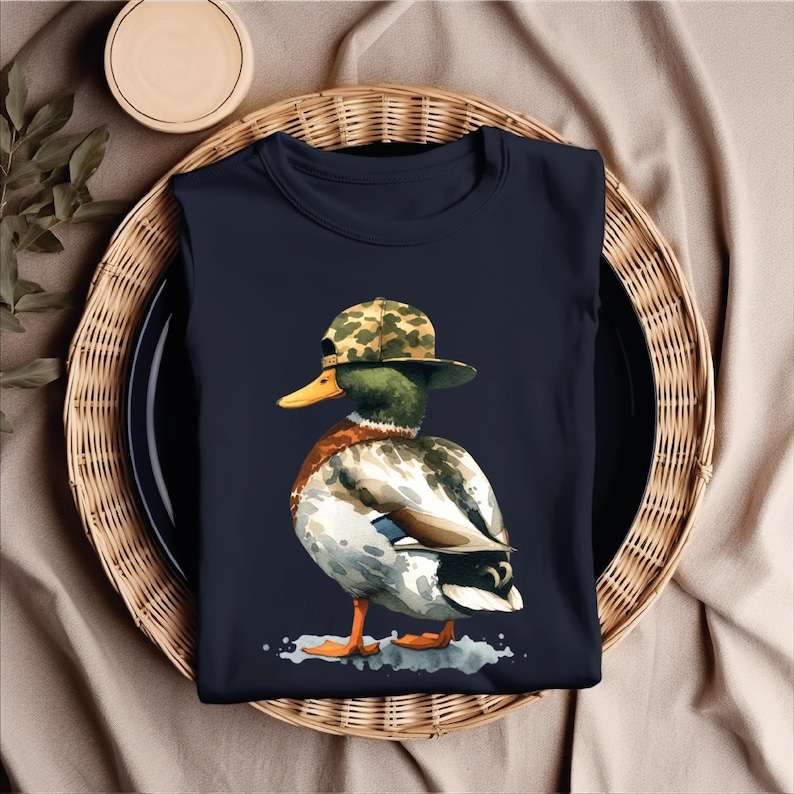 Camo Mallard Duck DTF Transfer: Hunting Heat Press Design - Etsy