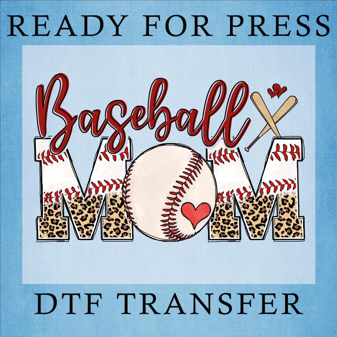 Retro Baseball Mama Dtf, Mother's Day Dtf, Baseball Mama Ready to Press ...
