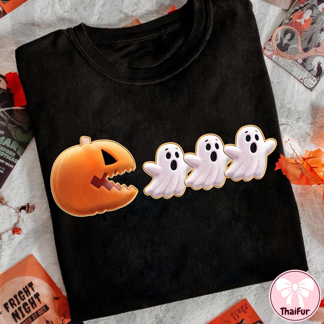 Halloween Costume Faux Embroidery Png, Spooky Season Png, Trendy ...