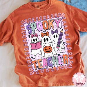 Cute Ghost Teacher Png, Spooky Teacher Png, Halloween Png, Back to ...