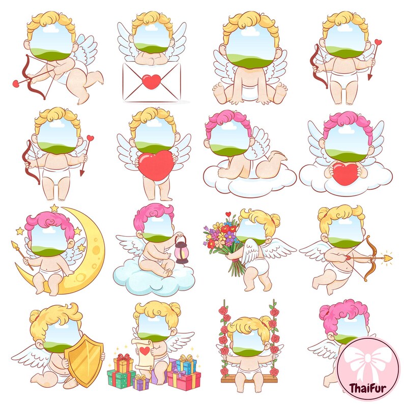 Canva Template Valentine’s Day Cupid, Add Your Own Photo, Cupid Boy ...
