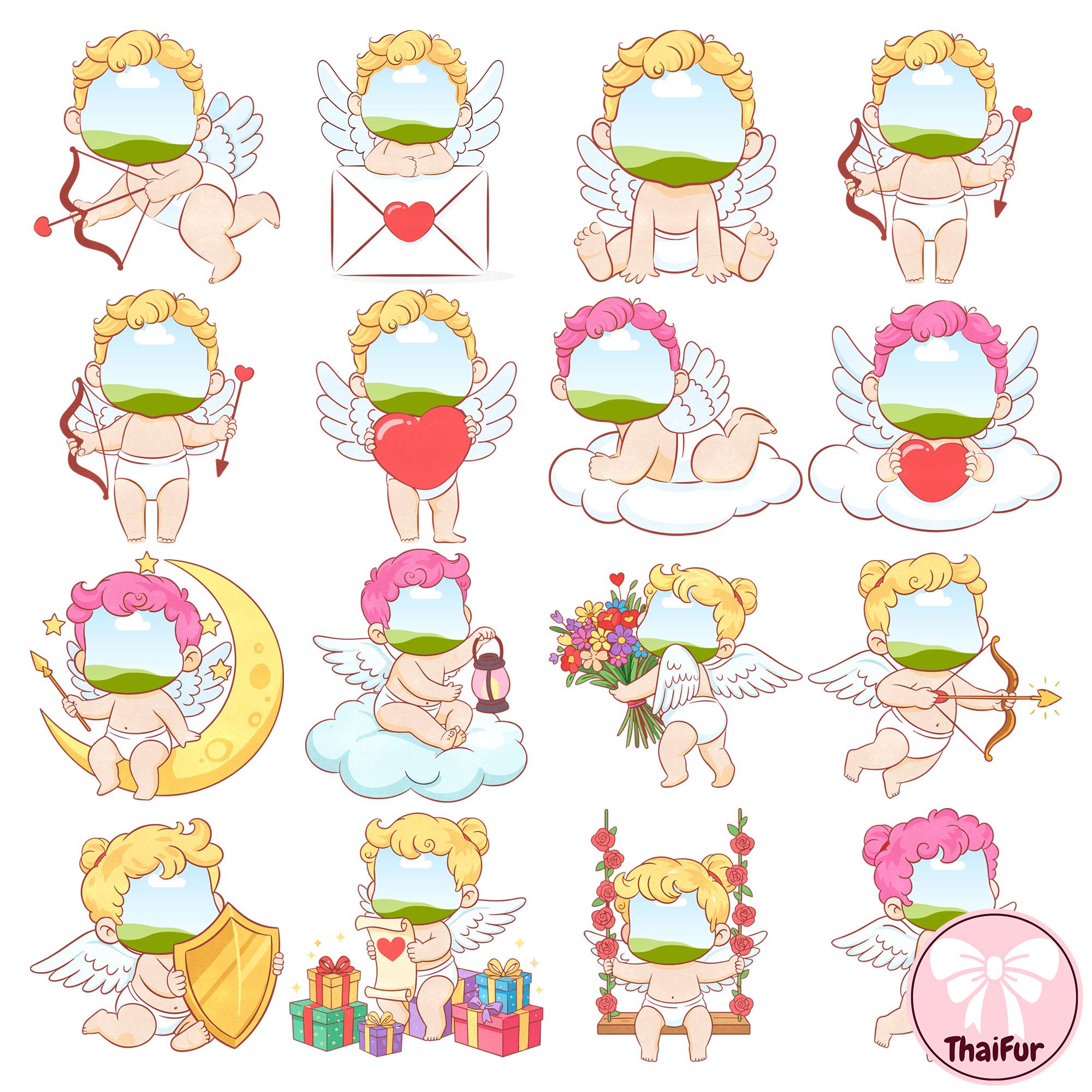Canva Template Valentine’s Day Cupid, Add Your Own Photo, Cupid Boy ...