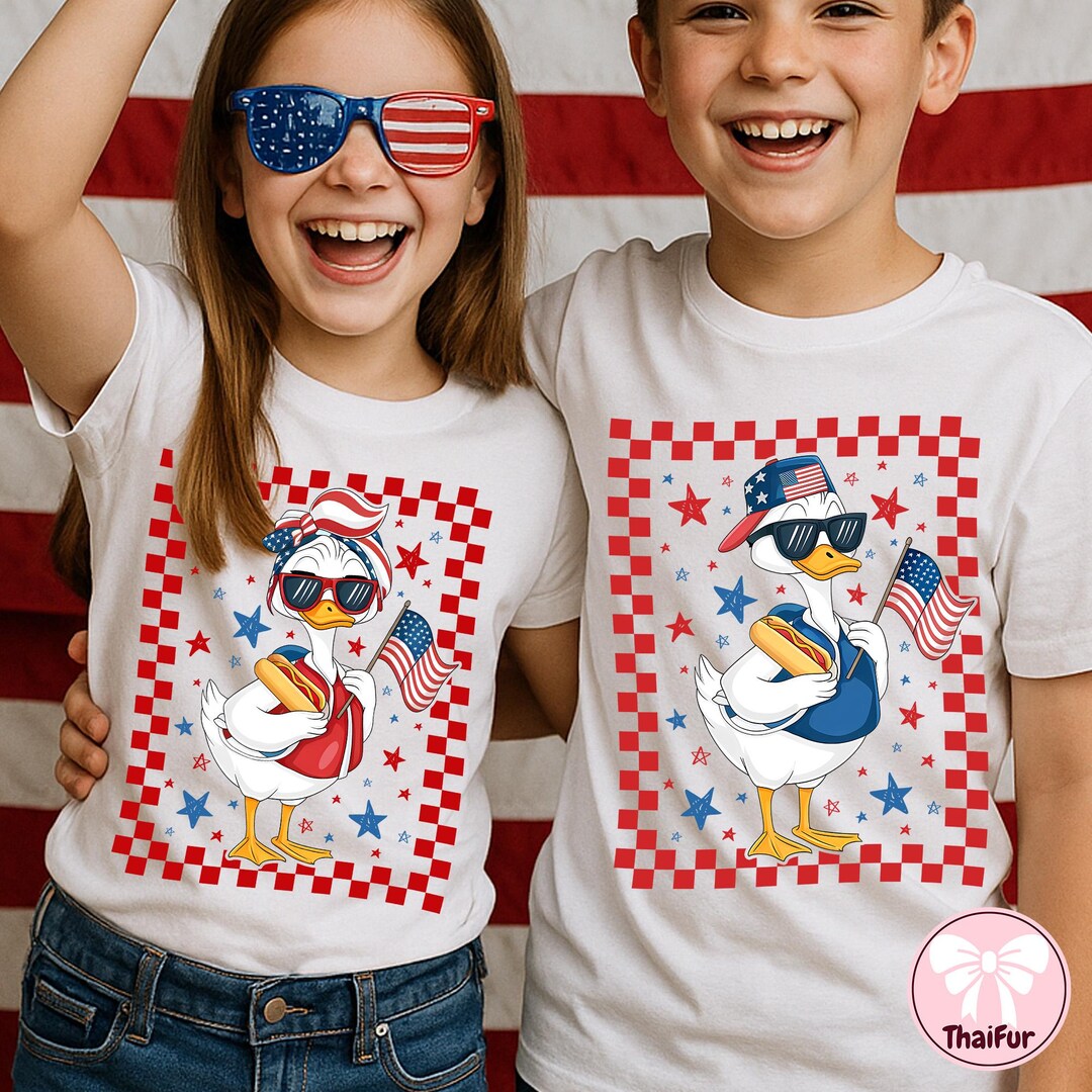 Boy Girl Goose PNG, Cute Boy Girl Summer PNG, Silly Goose Boy Png, 4th ...