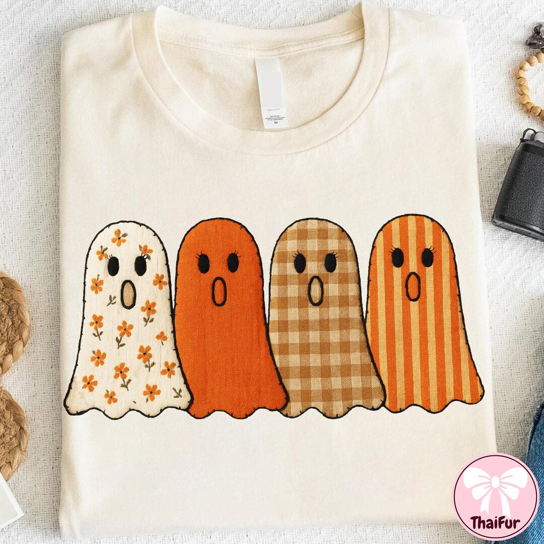 Preppy Floral Ghost Png, Floral Ghost Png, Fall Ghost Png, Autumn Png ...