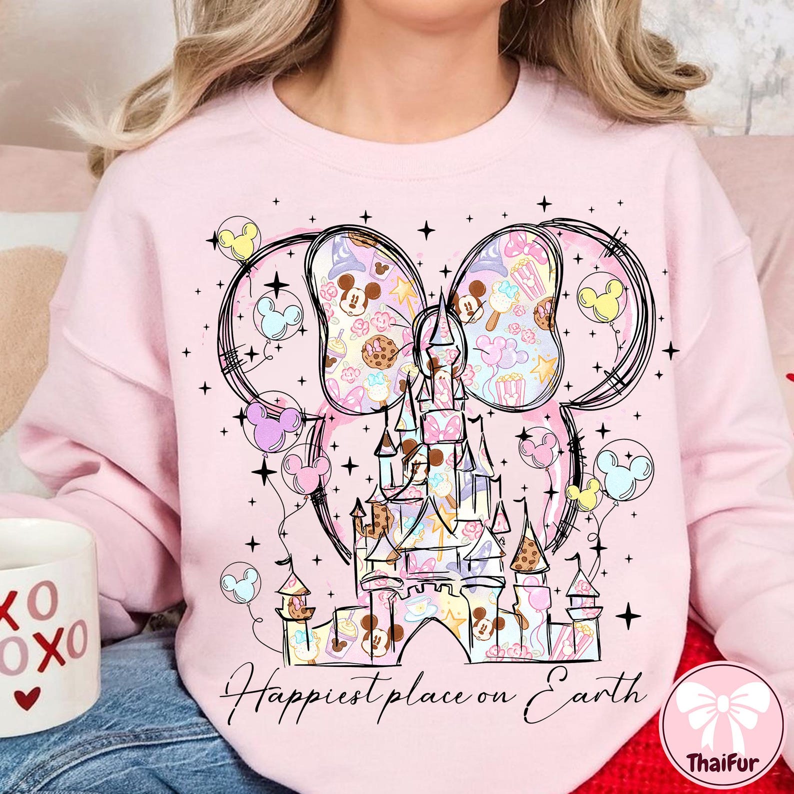 Happiest Place on Earth Png, Magical Castle Floral Png, Floral Magic ...