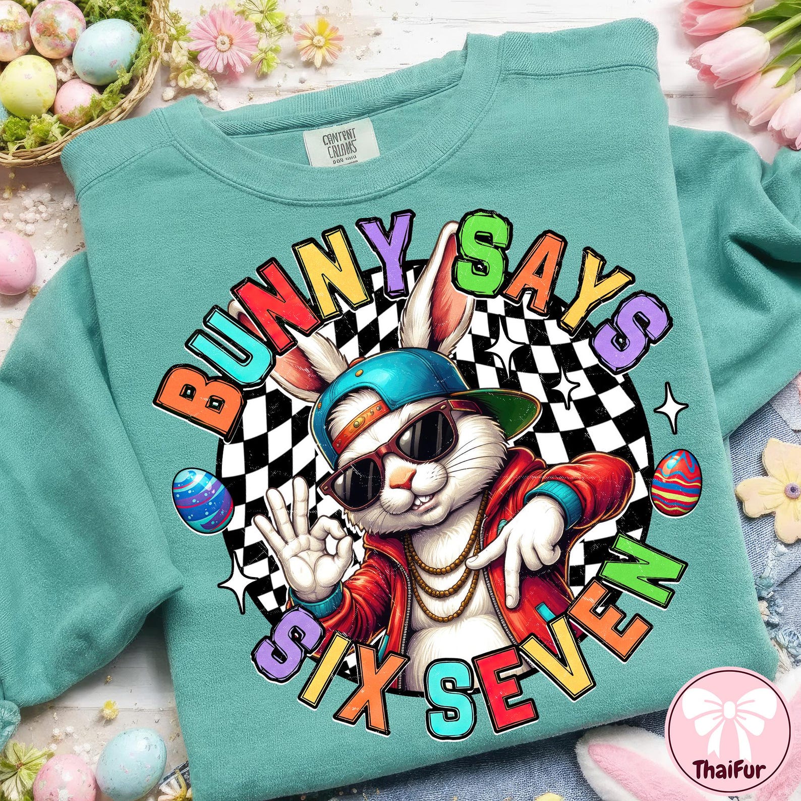 Easter 67 Six Seven PNG, Popular Bunny Shirt Design, Trendy Funny ...