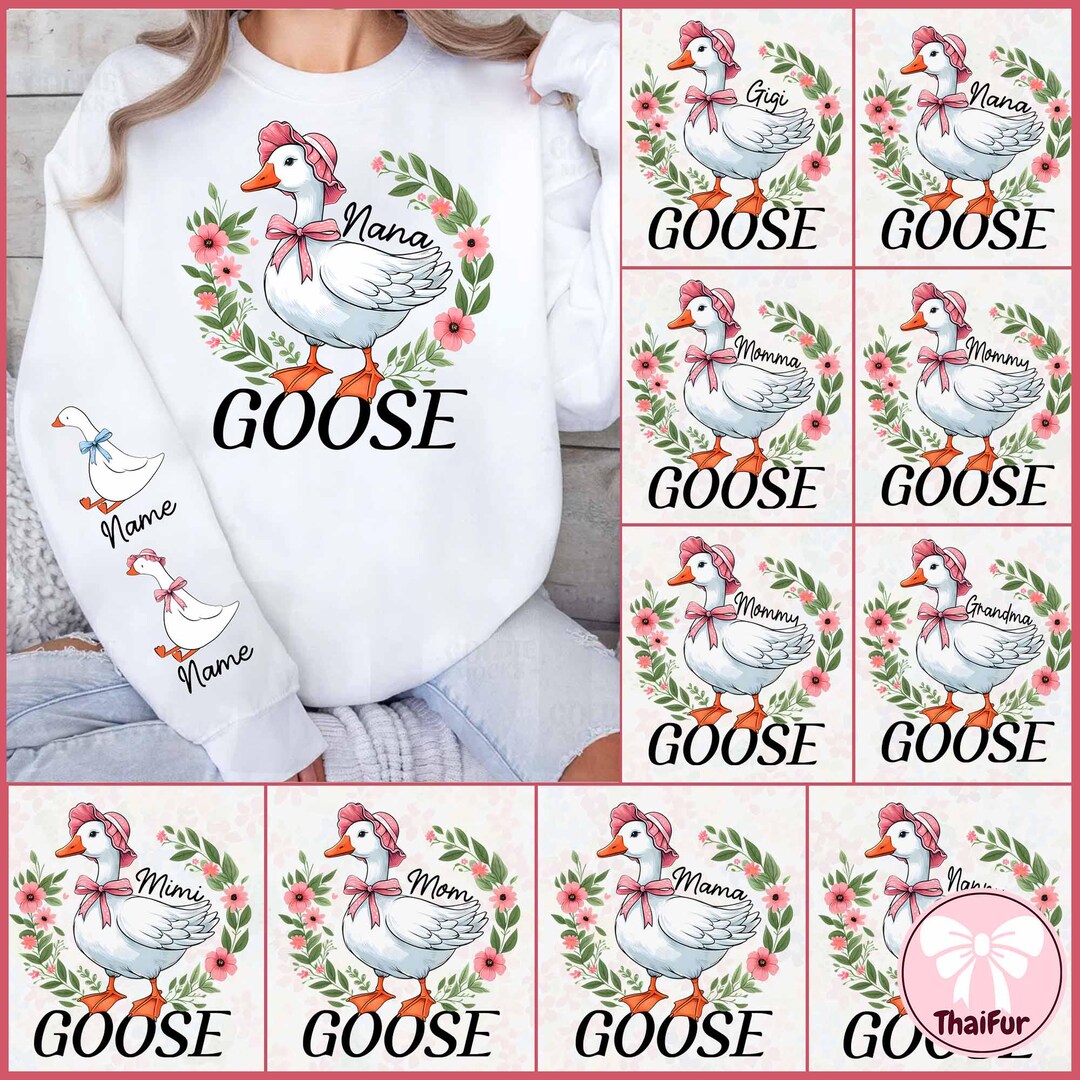 Bundle Mama Goose Png, Mama Png, Mother's Day Png, Grandma Goose Png ...