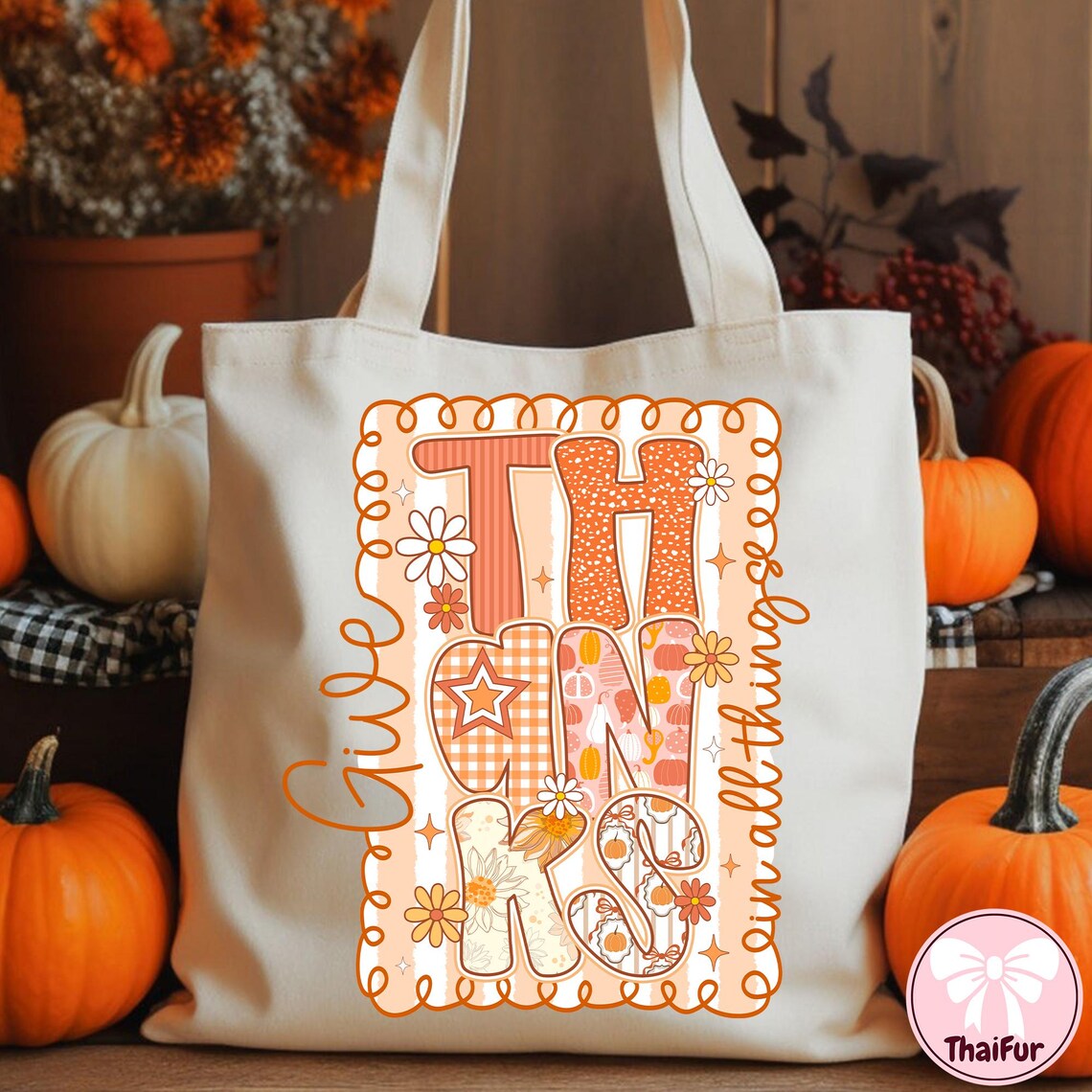 Pumpkin Spice Png, Give Thanks in All Things Png, Floral Fall Shirt ...