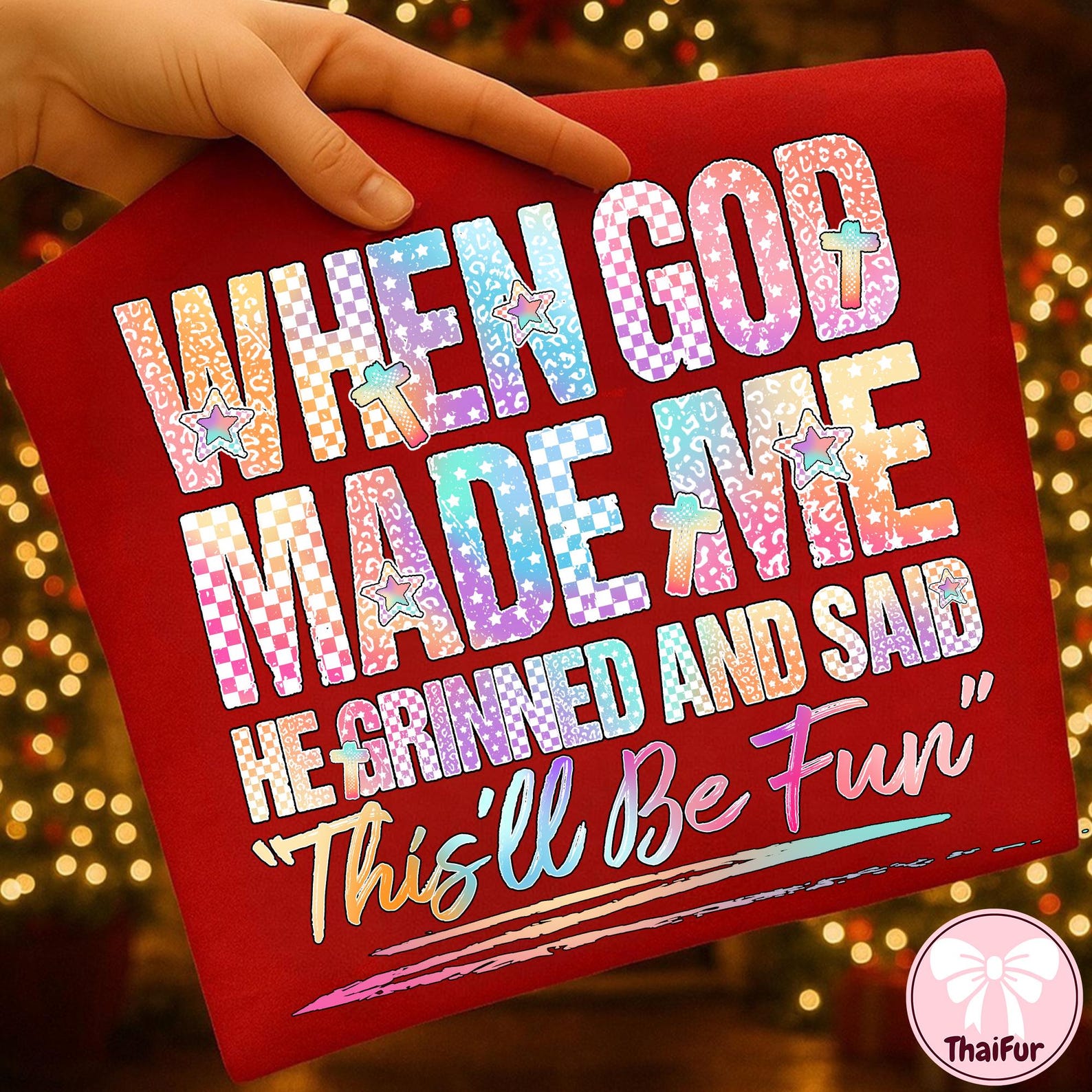 Preppy When God Made Me He Grinned and Said This’ll Be Fun PNG, Funny ...