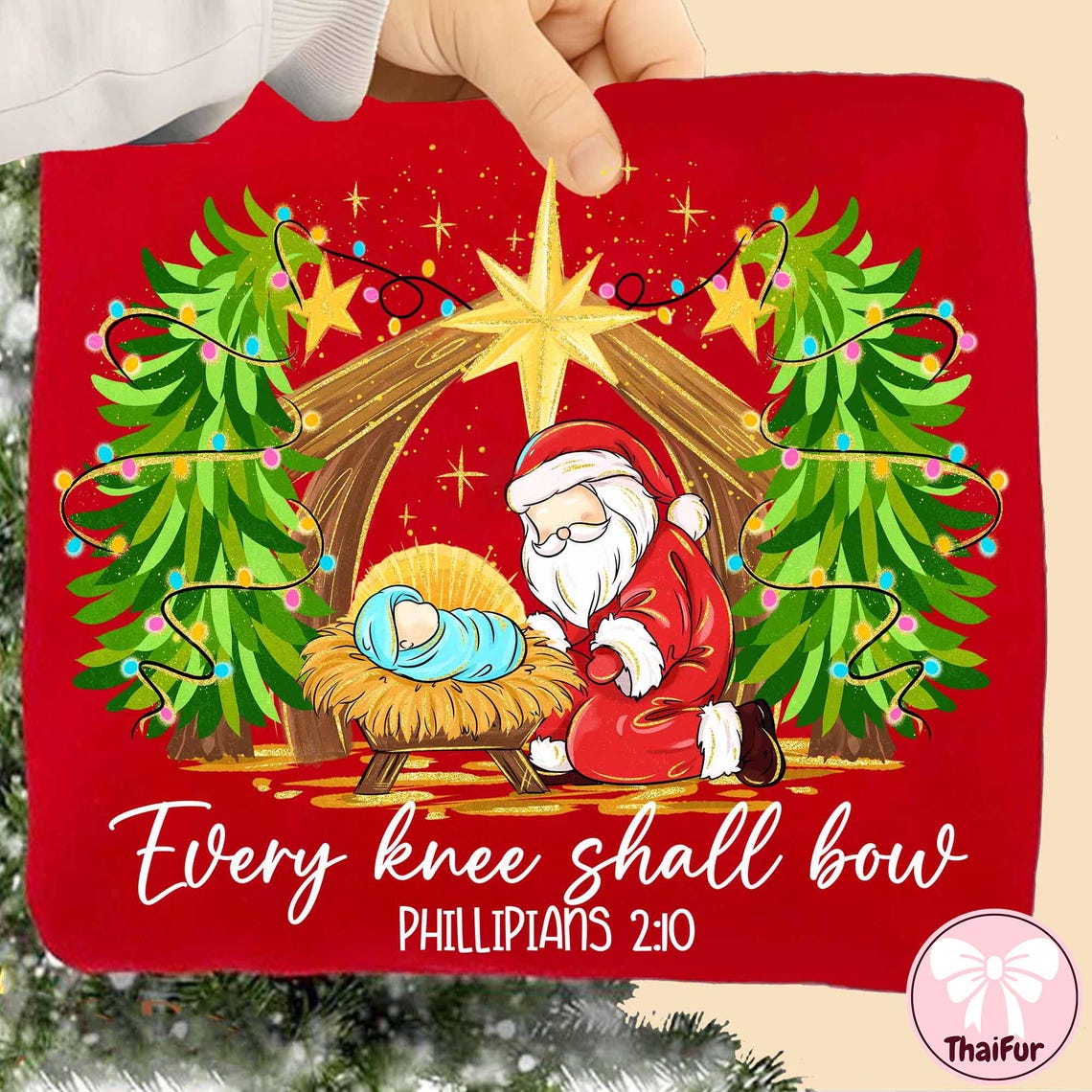 Baby Jesus PNG, Every Knee Shall Bow PNG, Christmas Png, Manger Png ...