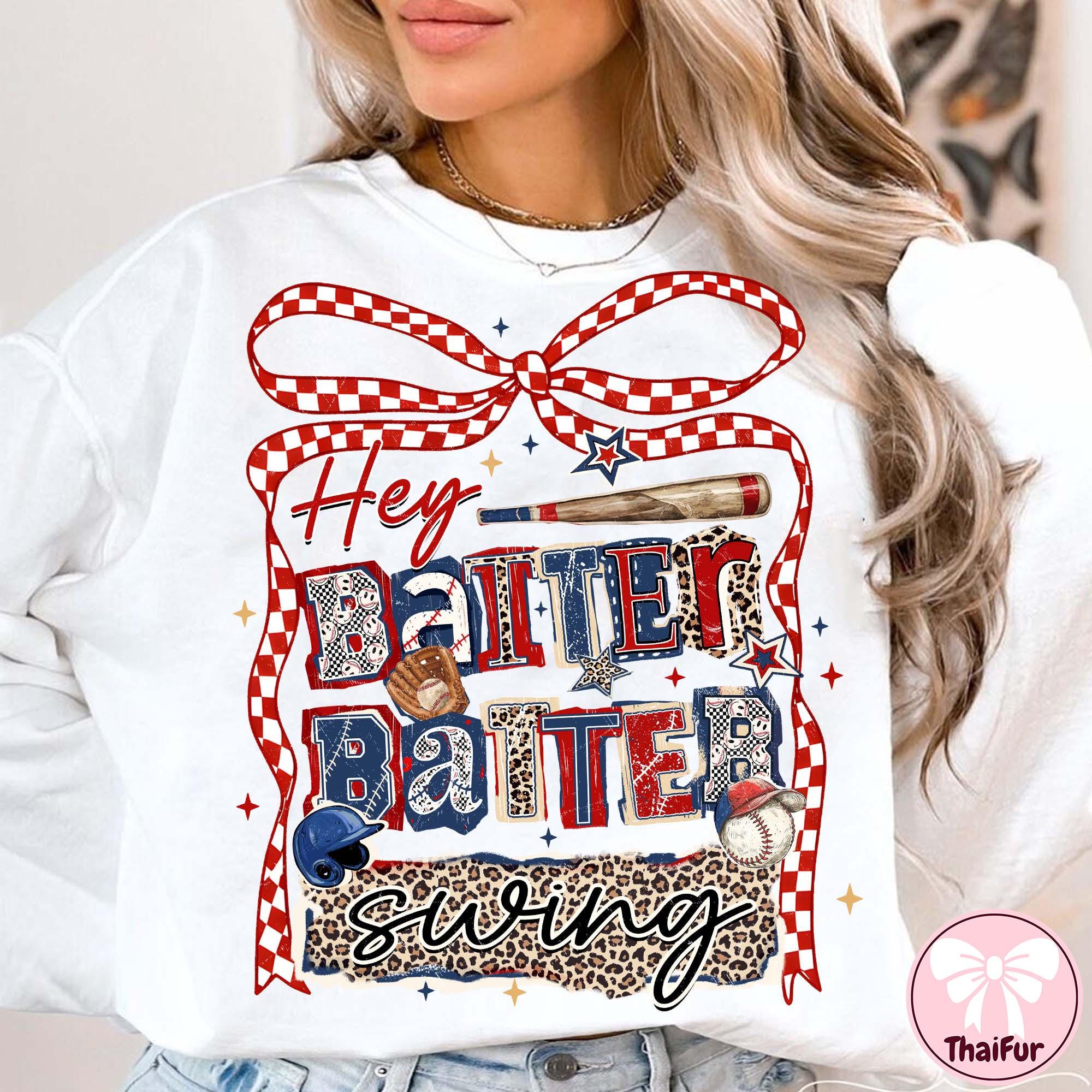 Preppy Collage Hey Batter Batter Swing PNG, Baseball Ransom Note Shirt ...