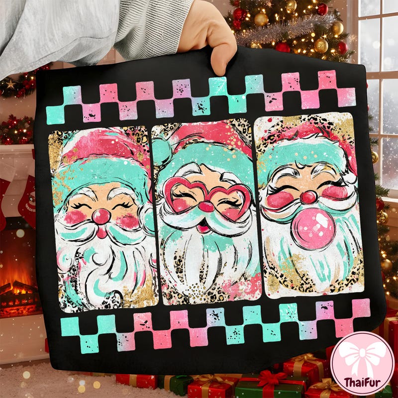 Preppy Santa - Etsy