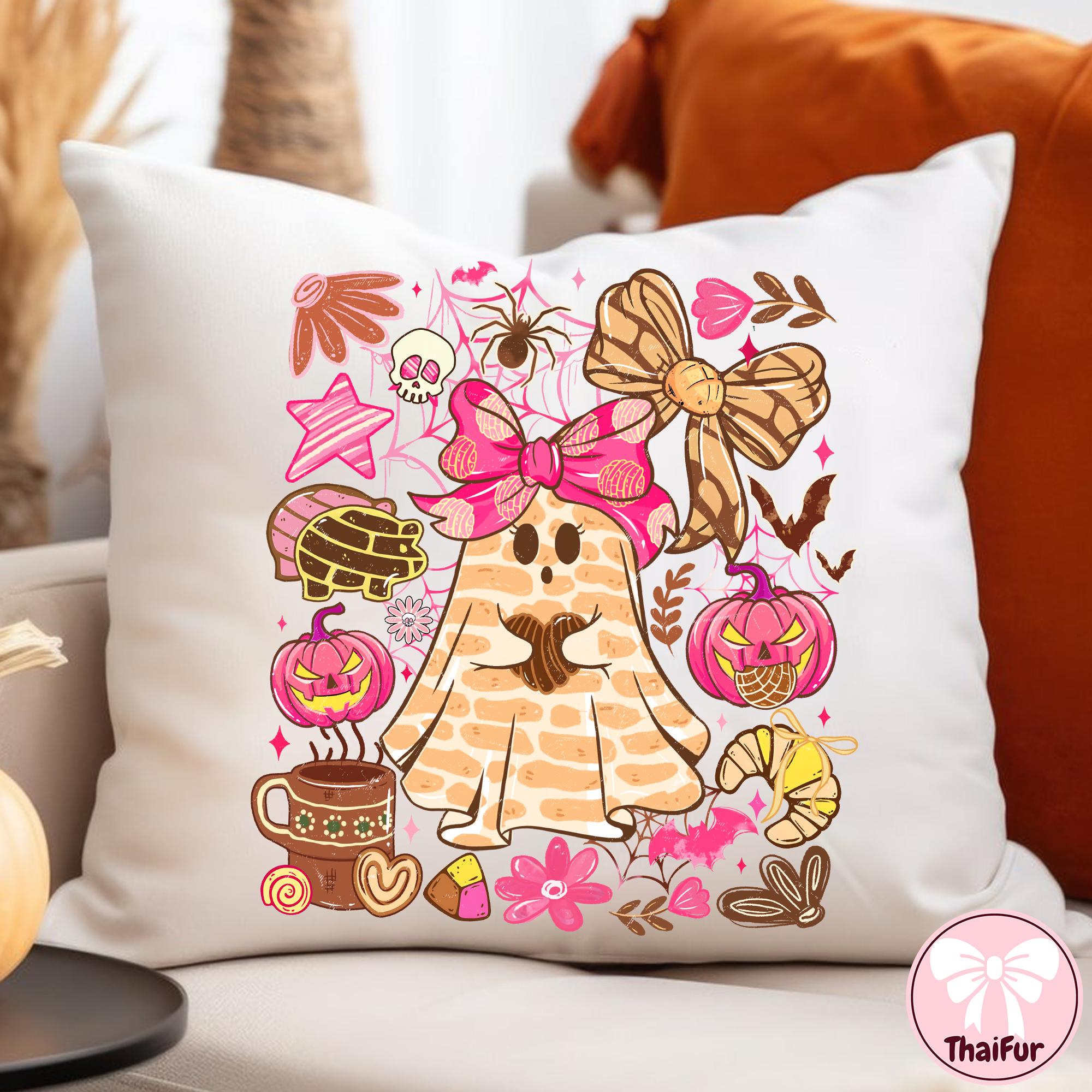 Mexican Conchas Ghost Brushstroke PNG, Pantasmas PNG, Halloween Mexican ...