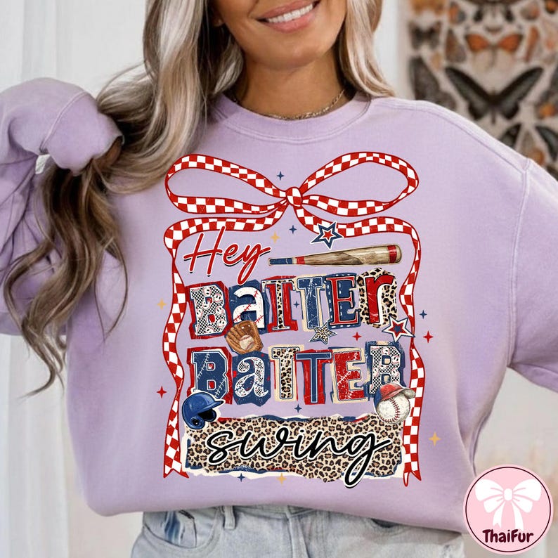 Preppy Collage Hey Batter Batter Swing PNG, Baseball Ransom Note Shirt ...